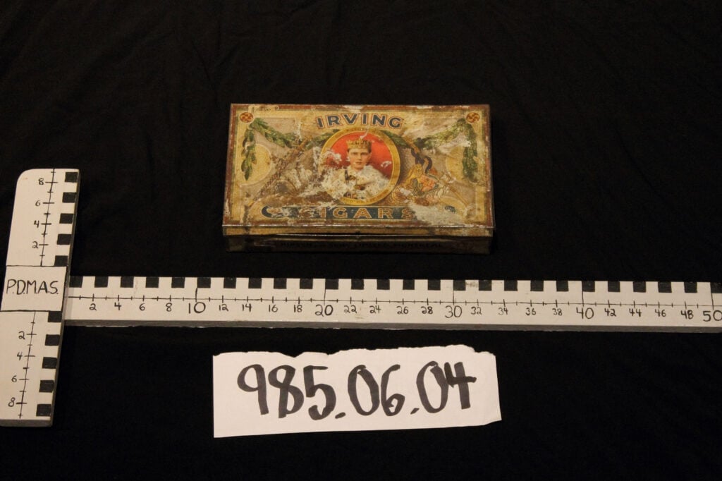 tin cigar box - Pemberton Museum & Archives Society